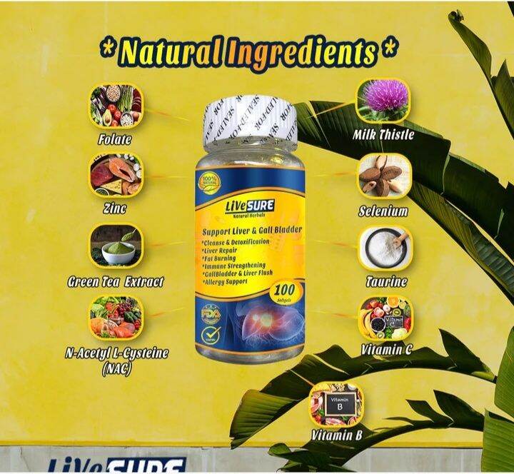 LIVESURE NATURAL HERBALS - Support Liver & Gall Bladder Cleanse ...