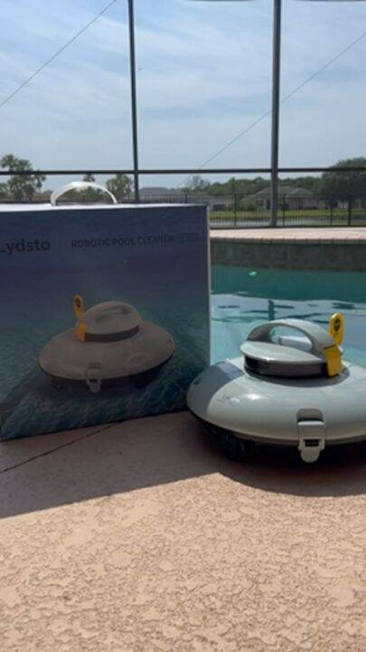 Lydsto Smart Cordless Robotic Pool Cleaner IPX8 Automatic Pool Vacuum ...
