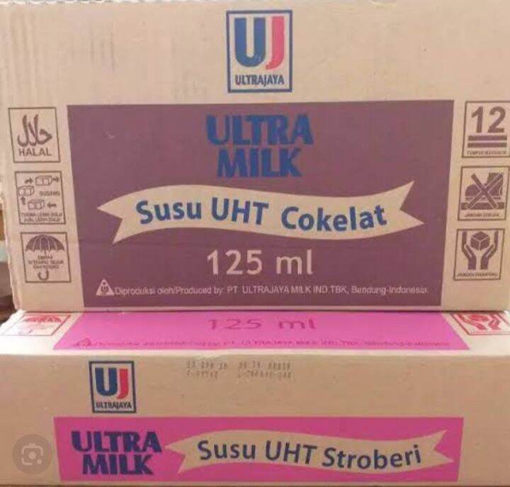 susu ultra ukuran 125 ml semua rasa isi 40 pcs | Lazada Indonesia