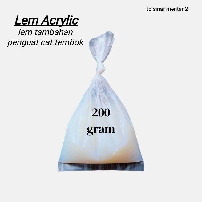Lem Acrylik Lem Tambahan Cat Tembok 200 gram | Lazada Indonesia