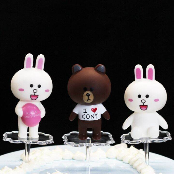 FY Cake Topper Stand Holder Transparent Plastic Cake Doll Toy ...
