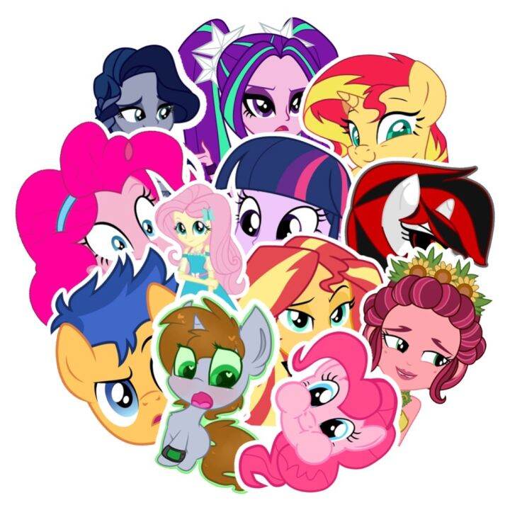 My Little Pony: Equestria Girls Cartoon Sticker Pack (40pcs) | Lazada PH