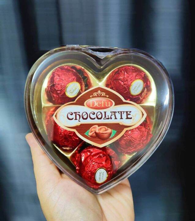 #🤎Defu CHOCOLATE ช็อคโกแลตหัวใจ แบบ 5 ลูก 📍มี 2 สี 🔸หัวใจสีทอง 🔸หัวใจสี ...