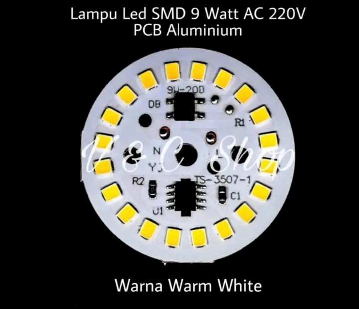 lampu led smd 9wat 220v pcb alumunium | Lazada Indonesia