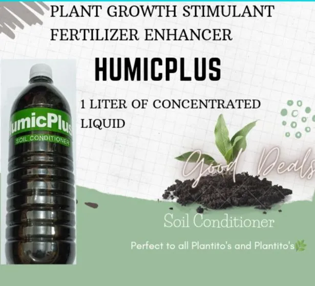 HUMIC PLUS Liquid Concentrated Liters -1000ml-for healthier plants ...