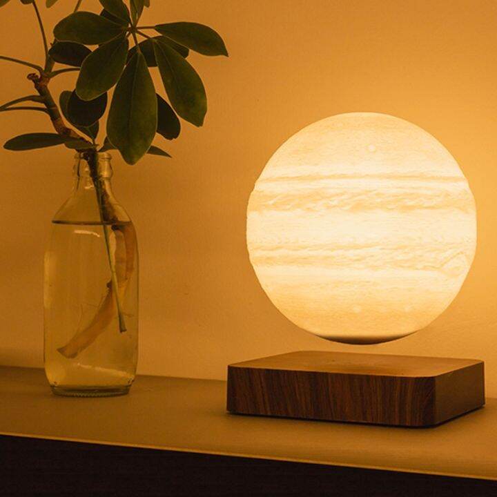 Magnetic levitation 3 colour LED planet lamp 14cm ambient light ...