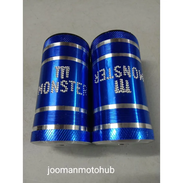 STEP NUT CREW TYPE BIKE/MOTORCYCLE MONSTER DESIGN BLUE COLOR | Lazada PH