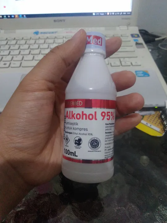 ONEMED alkohol 95% 100ml alcohol 100cc 100 cc 100 ml antiseptik dan ...