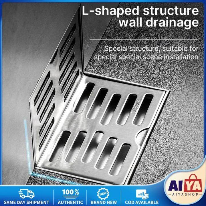 ★Same Day Shipping★ 304 Stainless Steel L Type Bathroom Wall Row Corner ...