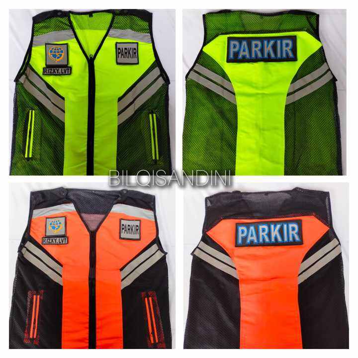 rompi taslan parkir waterproof/rompi taslan jaring parkir | Lazada ...