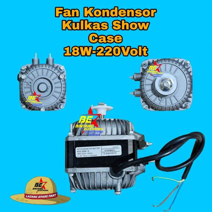 Fan Motor Condensor Kulkas Showcase 18 watt Dinamo Kondensor Show Case ...