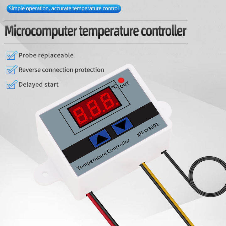 Digital Temperature Controller Cool Heat Thermostat Control Regulator ...