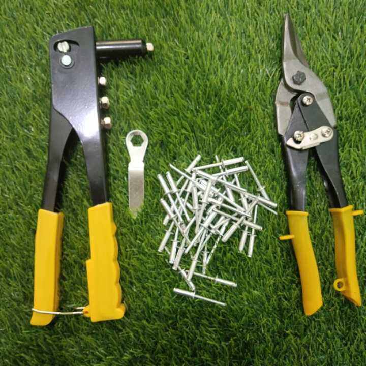 PAKET TANG RIVET WANLY TANG GUNTING BAJA RINGAN DAN PAKU RIVET TYPE 429 ...
