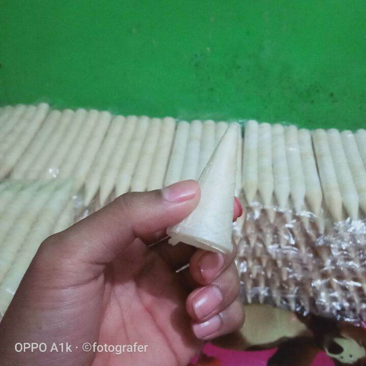 cone es cream kecil 500 pcs 5 pak uk 2.5 cm kerupuk es cream atau ...