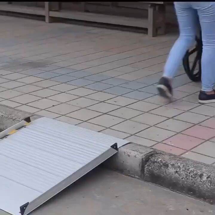 Ready Stock ️ Folding Aluminum Ramps Light Portable Inclined Ramps ...