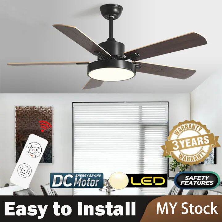 【GOGEOUS】42/48inch ceiling fan with light remote contrl 6 speed cooling ...