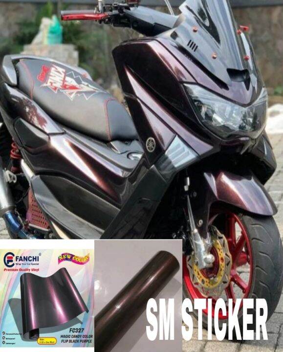 STIKER SKOTLET MOTOR HITAM LEMBAYUNG STICKER MAGIC CANDY SCOTLITE MOTOR ...