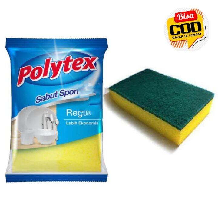 POLYTEX SPON/SABUT CUCI PIRING STAINLLESS SERBAGUNA | Lazada Indonesia