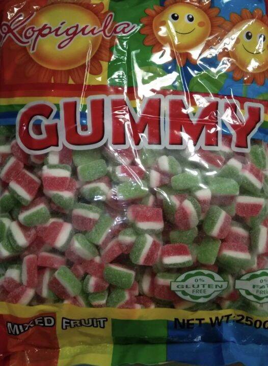 Gummy WaterMelon Cubes (2.5kg-approxi-400-500pcs)(1kilo-160-200pcs ...