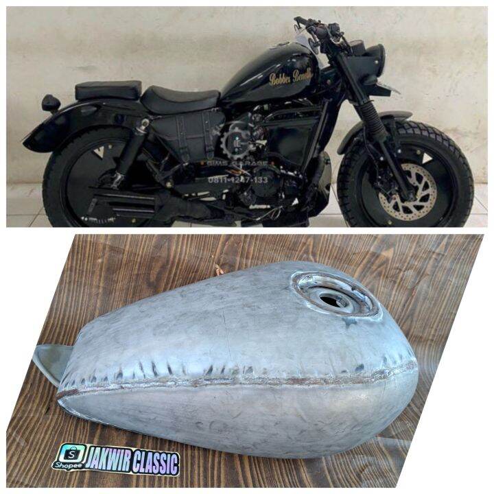 Tangki japstyle Bobber Benelli chopper Custom tutup ninja | Lazada ...