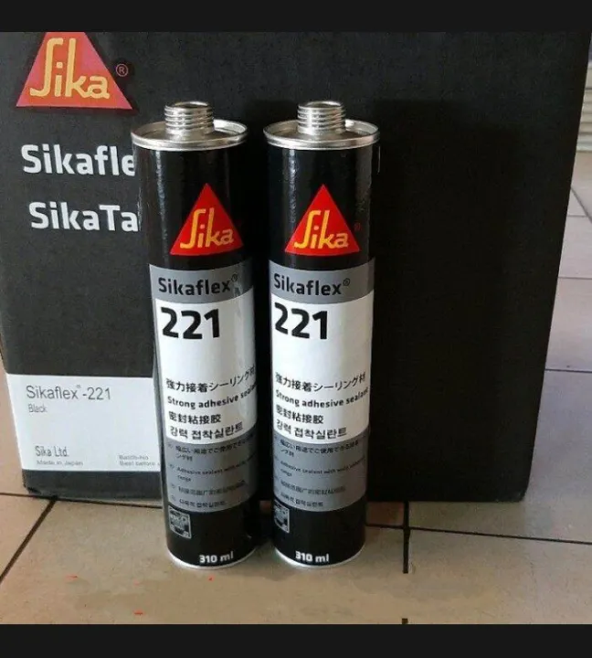 Sikaflex 221 Sealant Sika Sikaflek 221 Black / Hitam lem kaca mobol lem spoiler lem kaca ...
