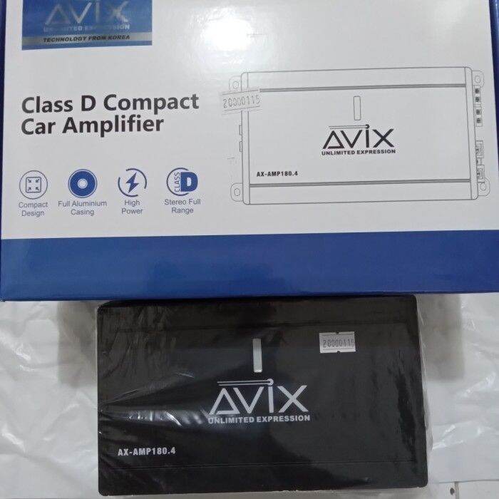 Power 4 Chanel Class D Avix 180.4 Original produk Teknologi Korea | Lazada Indonesia