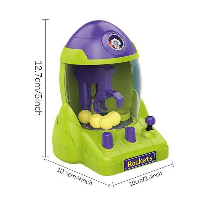 Claw Machine Toy Built-in Mini Balls Space Rocket Sensory Toy Relieve ...