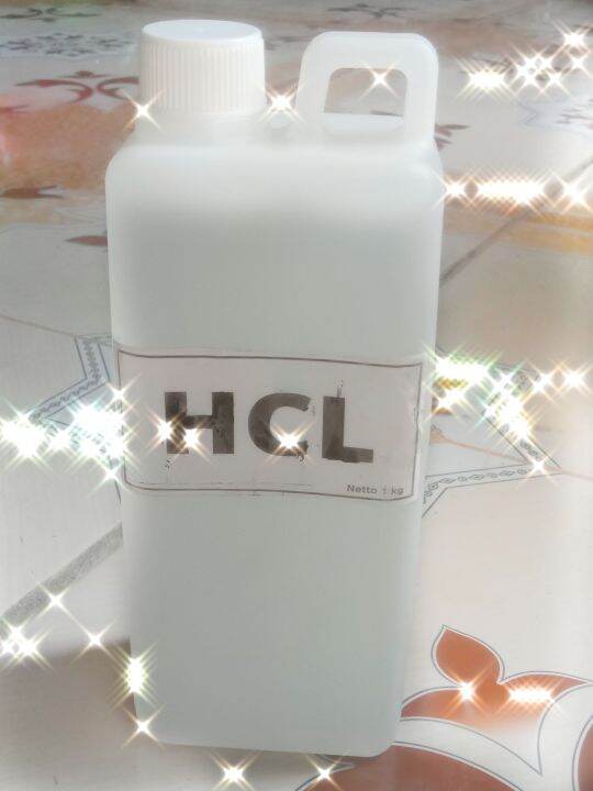 Hcl Murni 100%. isi 1 liter . Hcl Pembersih kramik lantai | Lazada ...