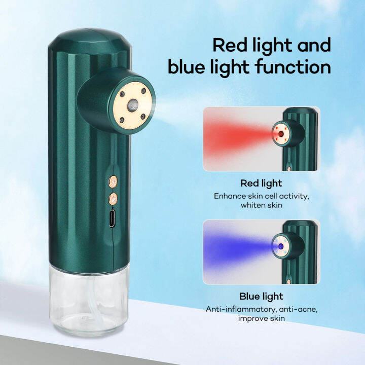 Agdoad Red Blue Light Oxygen Facial Hydration Humidifier Nano Mist ...