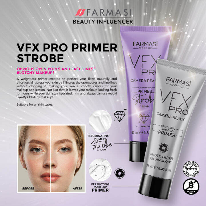 Farmasi VFX Pro Camera Ready primer, Strobe Cream | Lazada