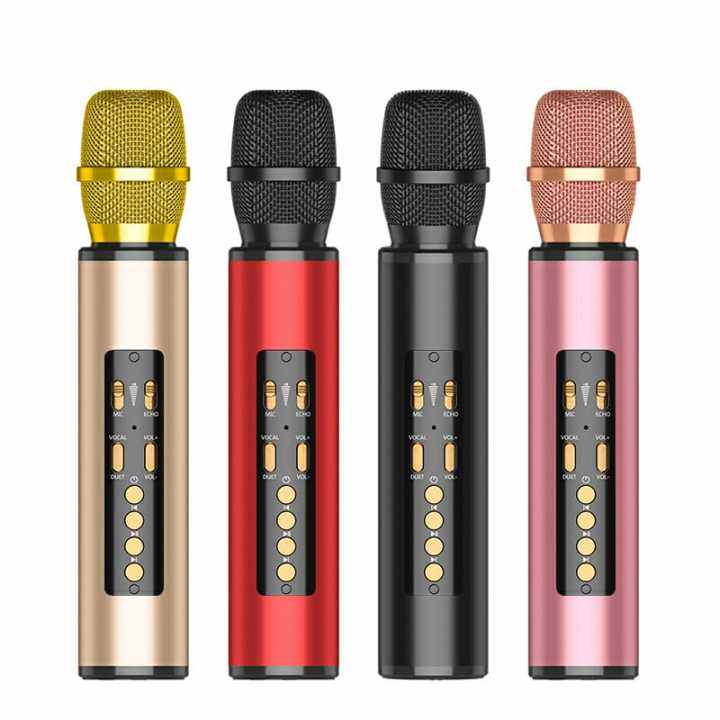 Mic K5 Bluetooth Original Speaker Karaoke Microphone wireless Mikrofon ...