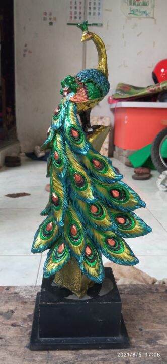 Patung Merak bahan resin | Lazada Indonesia