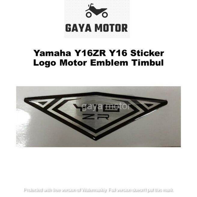 Yamaha Y16ZR Y16 Sticker Logo Motor Emblem Timbul | Lazada