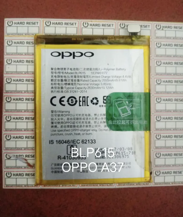 BATTERY BLP615 BATERAI OPPO A37 Original bekas copotan | Lazada Indonesia