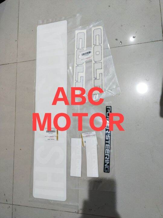 sticker set colt L300 untuk semua tipe sama Orsinil untuk 6 biji ini ...