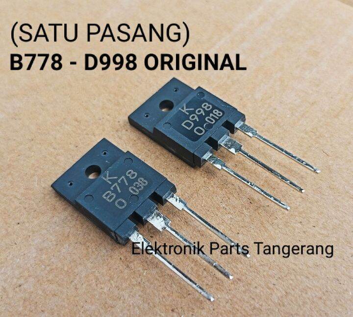TRANSISTOR B778 D998 ORIGINAL (SATU SET) IC TRANSISTOR D998 NPN ...