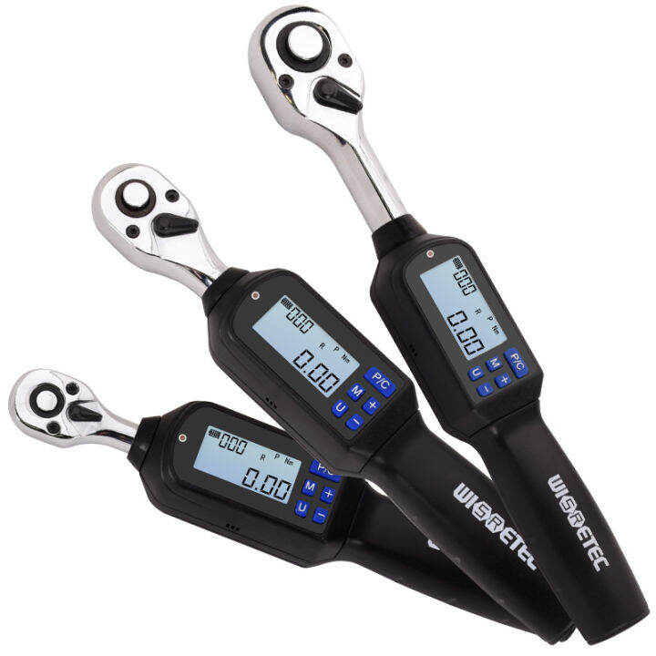 Wisretec High-Precision Electronic Digital Display Torque Wrench Replaceable Head Large Torque ...