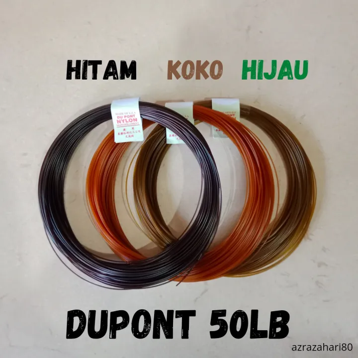 Dupont 50lb Tali Tangsi Warna Hitam,Koko dan Hijau | Lazada