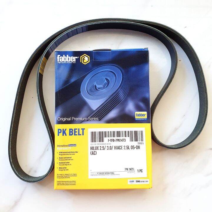 VANBELT FAN BELT HIACE COMMUTER 2.5 7PK-1473 FABBER | Lazada Indonesia
