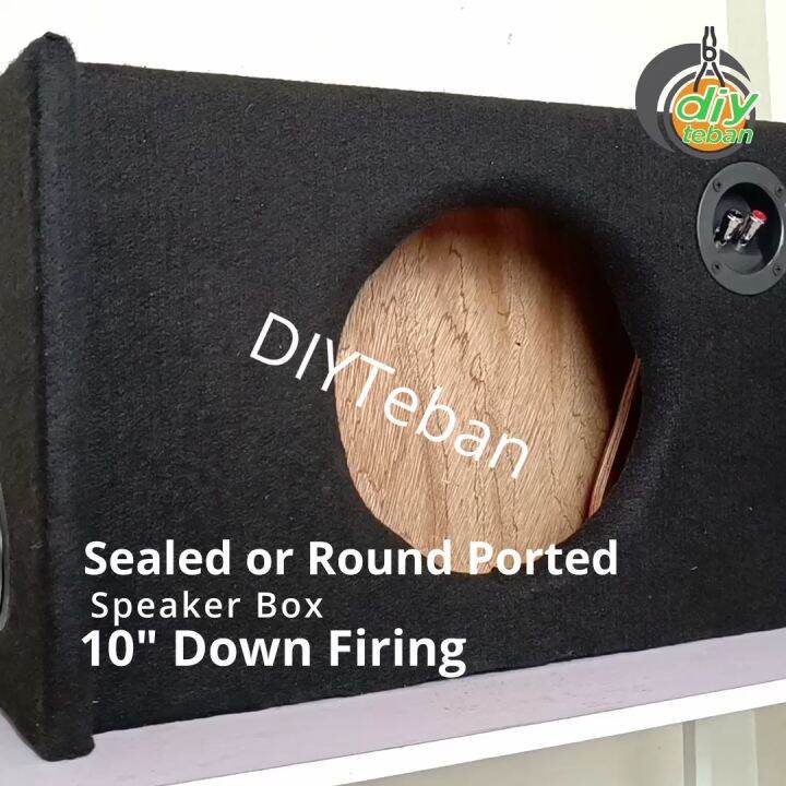 Down Firing 10" Subwoofer Box | Speaker Enclosure Good for Underseat ...