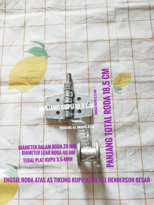 engsel roda atas as tikung kupu kecil rel henderson besar | Lazada ...