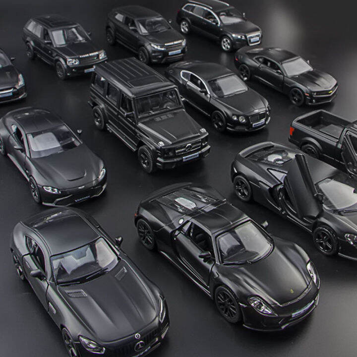 RMZ CITY 1/36 Matte Black Cool Black Series Doors Openable Die Cast Toy ...