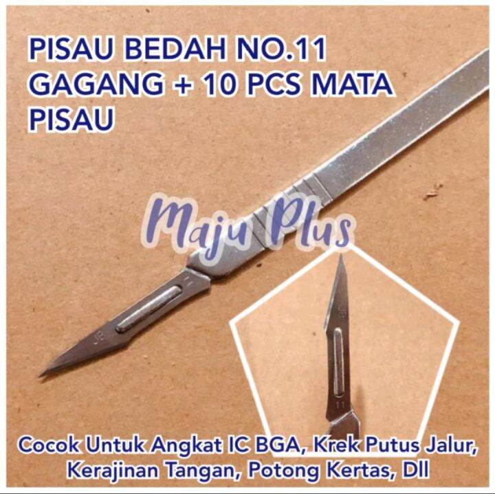 Pisau Bedah No 11 Gagang Dan Mata Pisau 10pcs | Lazada Indonesia
