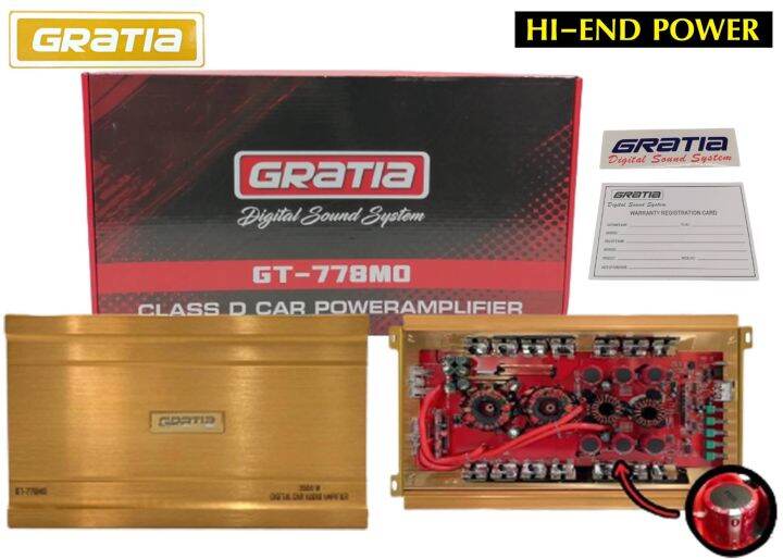 🔥 Class D 3500w. รุ่นใหม่ GRATIA GT-778MO เสียงดี เบสแรงๆ แน่นๆ จุกอก ลูกใหญ่ ลอยไกล 🔥🔥 | Lazada ...