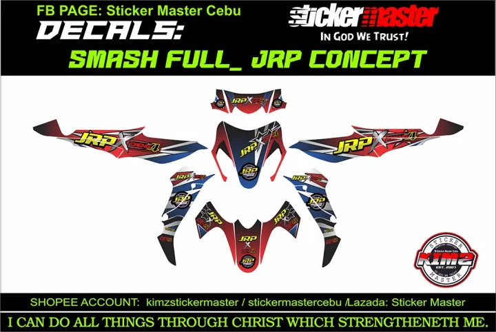Full decals for Smash 115 JRP concept | Lazada PH
