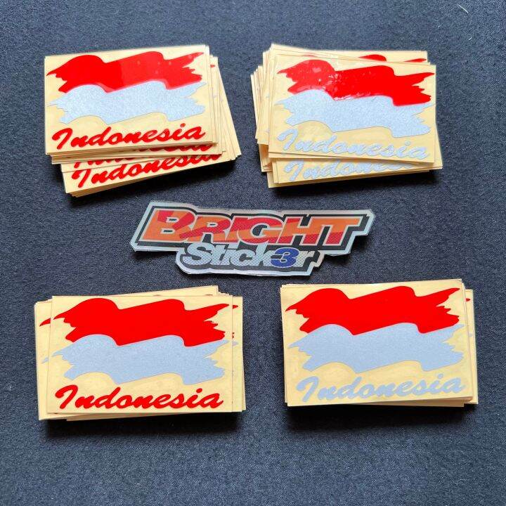STICKER STIKER BENDERA INDONESIA KIBAR CUTTING | Lazada Indonesia