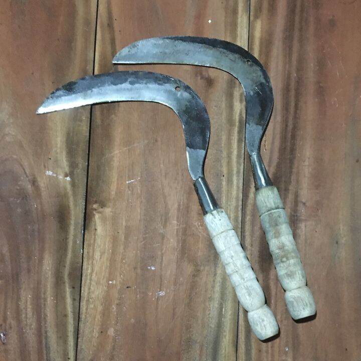 sabit rumput baja asli super tajam jawa baja per asli arit padi sawah | Lazada Indonesia