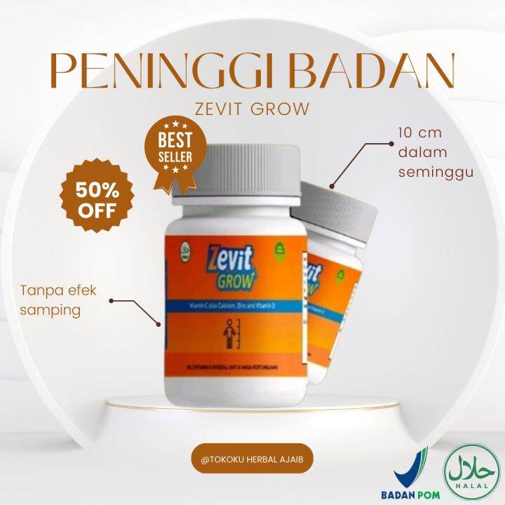 Zevit Grow Peninggi Badan hingga 8 cm-Bisa COD | Lazada Indonesia