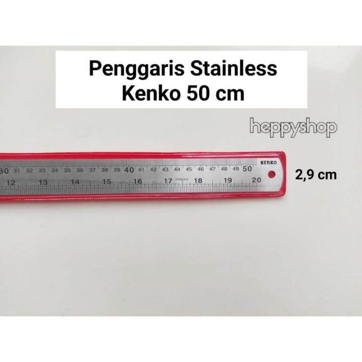 Penggaris besi, penggaris stainless kenko 50 cm | Lazada Indonesia