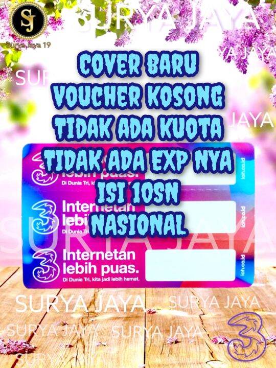 voucher kosong tri cover baru 10sn | Lazada Indonesia